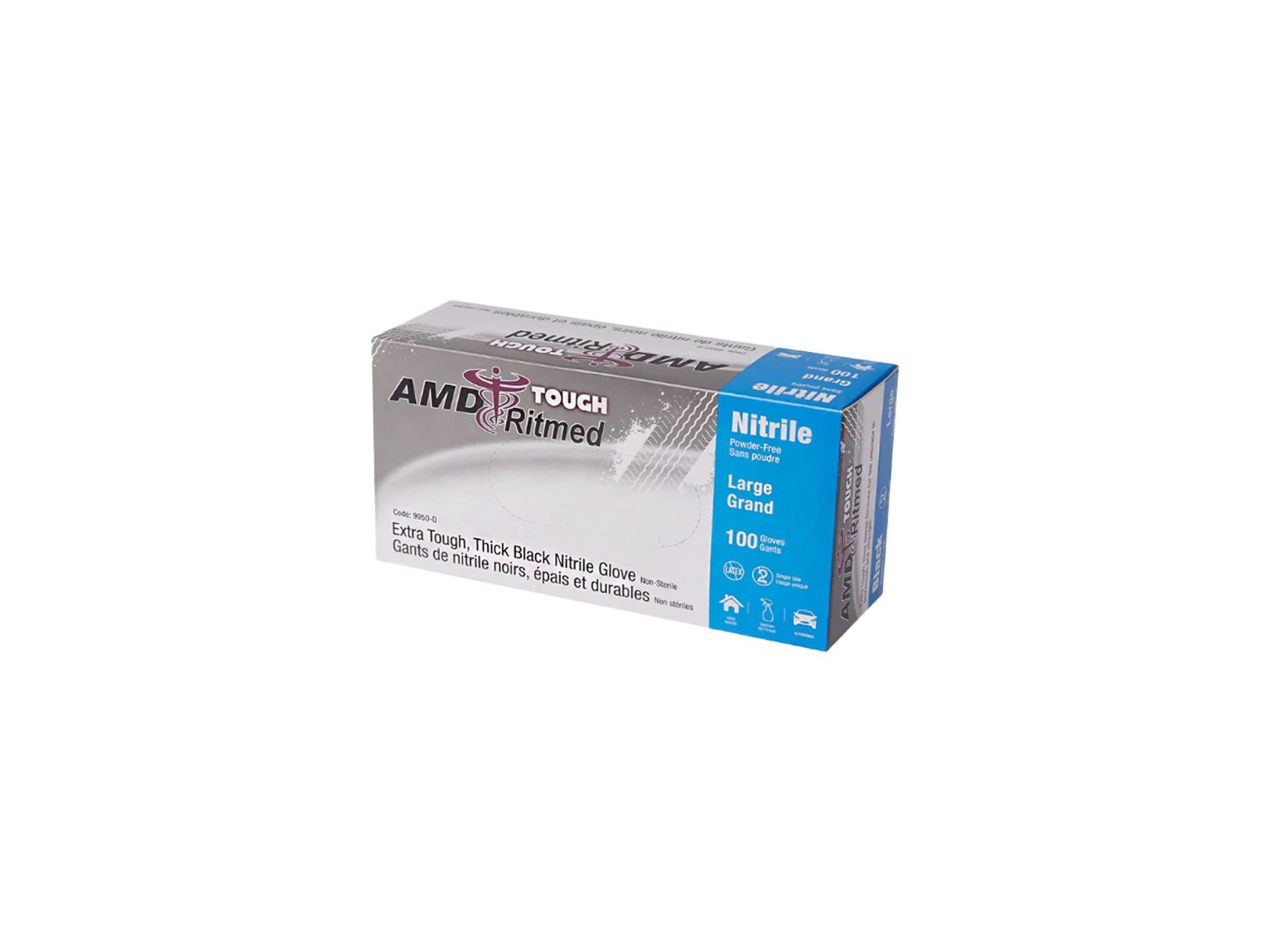 AMD-Ritmed Poly disposable gloves small