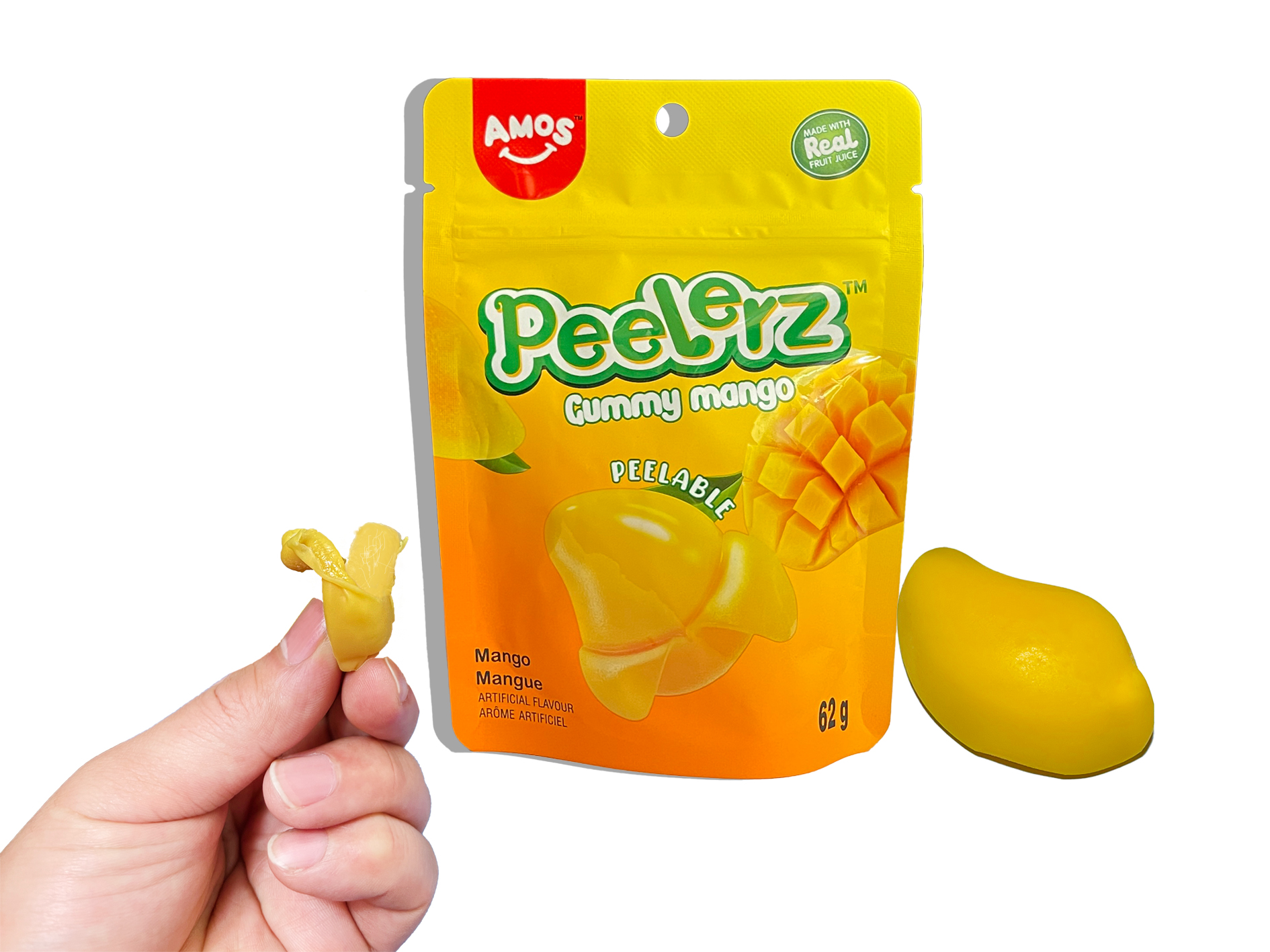 Amos Peelerz Gummy MANGO 62g