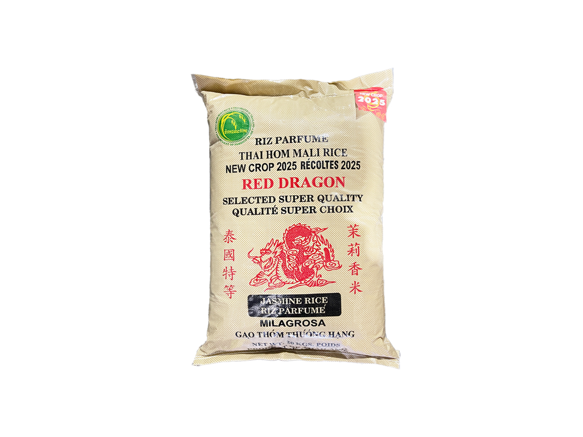 LF Red Dragon JASMINE Rice 20KG 2025