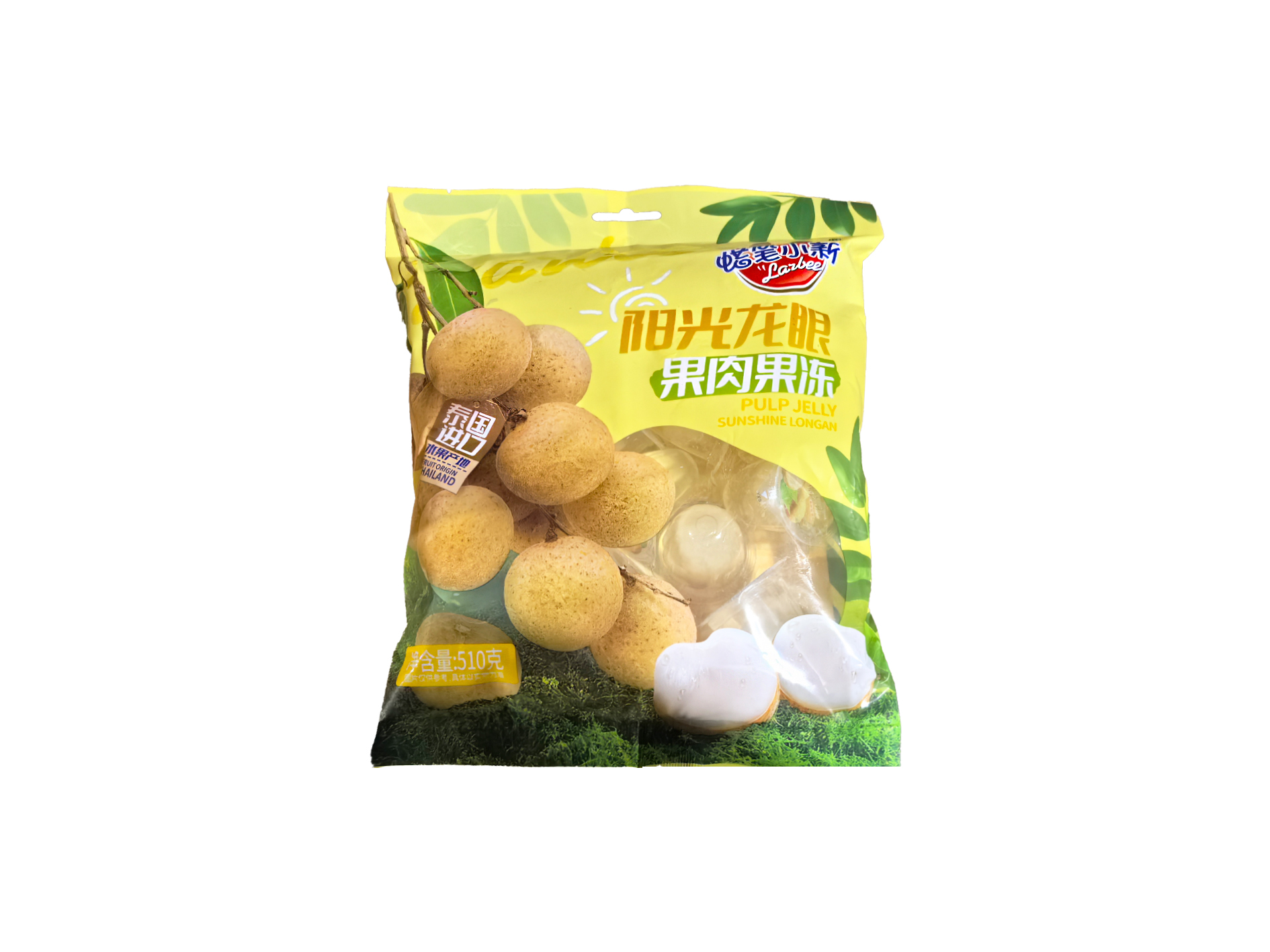 Larbee Pulp Jelly SunShine Longan 510gx12bag/cs